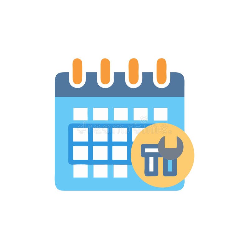Building Maintenance Schedule Icon for Regular Upkeep Stock Image ...