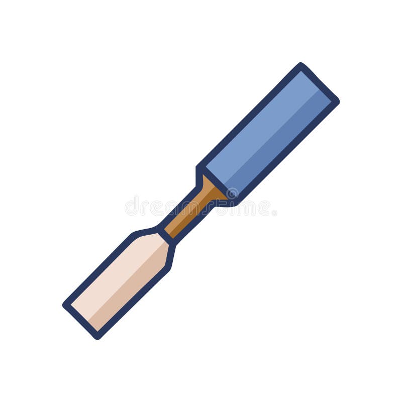 Chisel Tool Icon for Precision Crafting Stock Vector - Illustration of ...