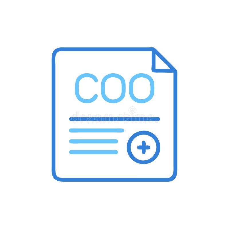 Icon for COO Leadership Role Stock Photo - Illustration of business ...