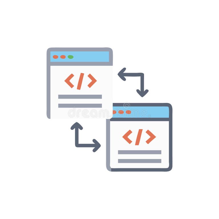 Cross-Site Scripting Security Icon Stock Illustration - Illustration of ...