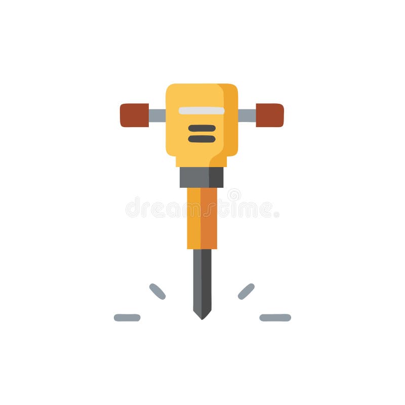 Demolition Hammer Icon for Heavy Work Stock Photo - Illustration of ...