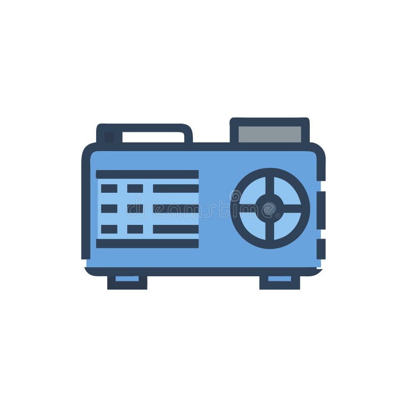 Diesel Generator Icon for Power Supply Stock Photo - Illustration of ...