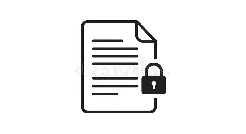 Icon Depicting a Document with Horizontal Lines Suggesting Text ...