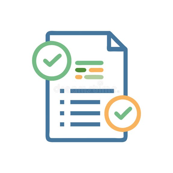 Dynamic Business Plan Approval Icon Stock Vector - Illustration of ...