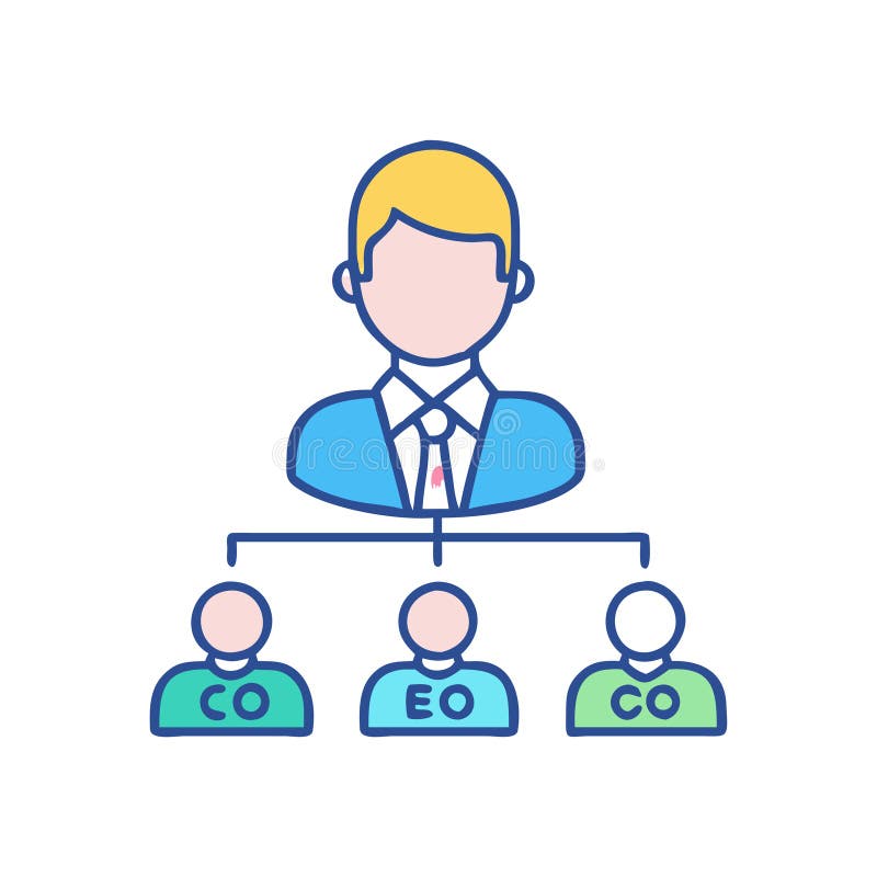 Dynamic CEO Icon stock vector. Illustration of concept - 352797141