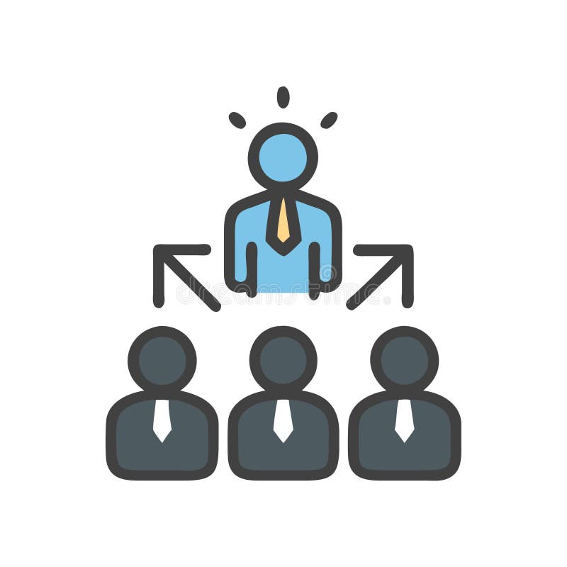 Dynamic Business Leadership Development Icon Stock Vector ...