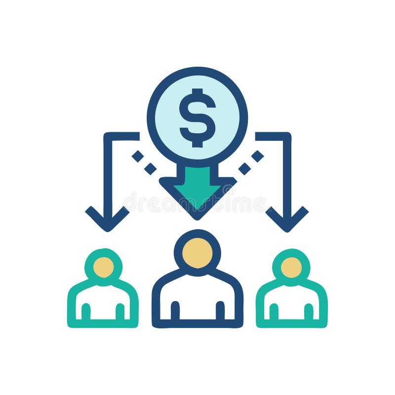 Icon Depicting Employee Compensation Elements Stock Vector ...