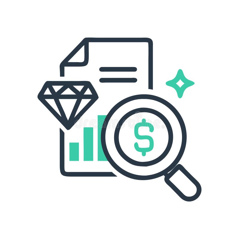 Essential Brand Valuation Icon Stock Vector - Illustration of visual ...