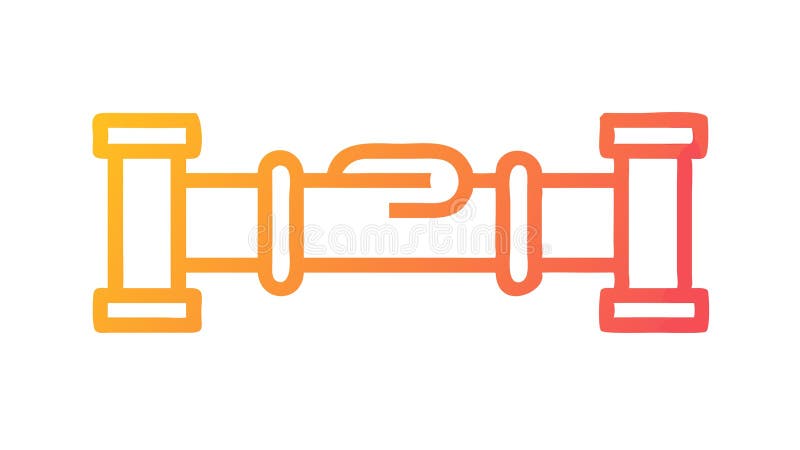 Interconnected Pipes Icon, Network System, Vector Design Generative AI Stock Vector ...
