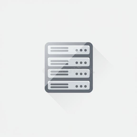 Icon Depicting a Simplified Representation of a Server Stack. it ...