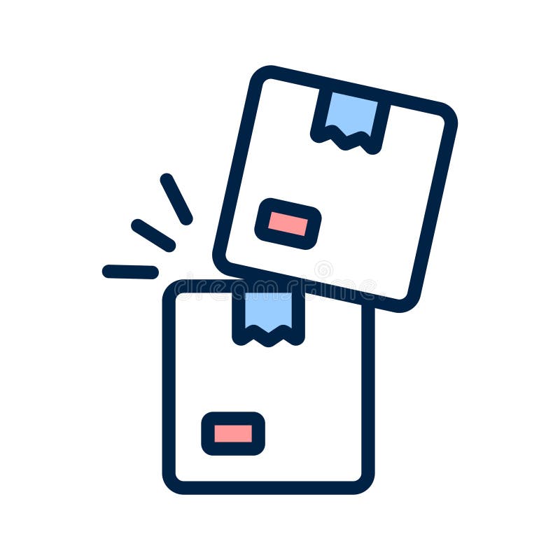 Stacked Parcel stock vector. Illustration of delivery - 332214139