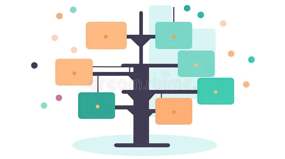 A Clustering Icon Representing the Grouping of Data into Similar ...