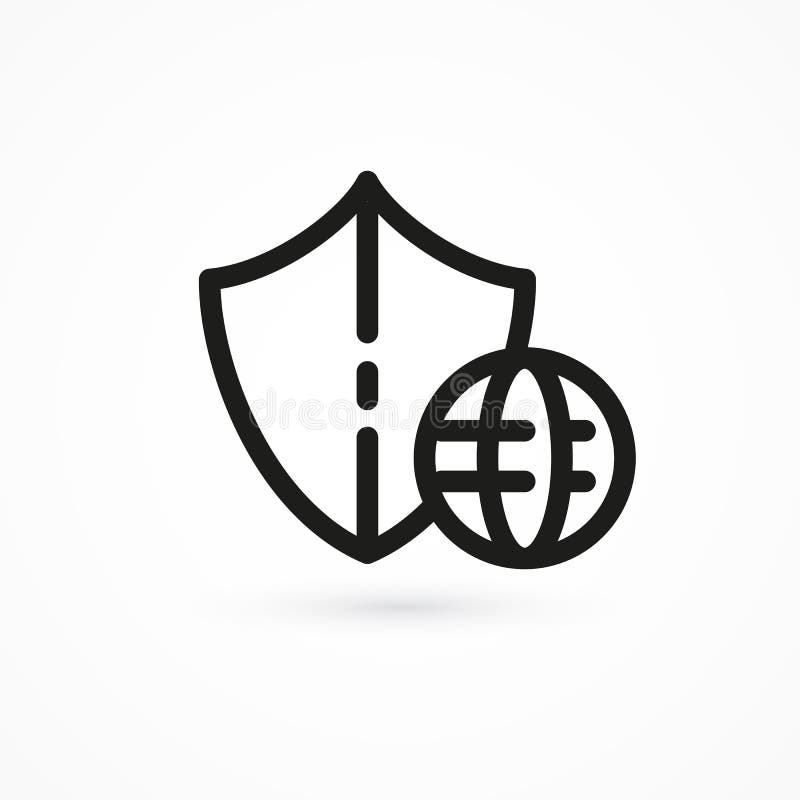 Icon Design Abstract Protection of the Planet Vector Template. Stock ...