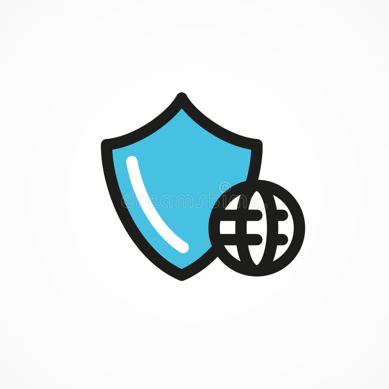 Icon Design Abstract Protection of the Planet Vector Template. Stock ...