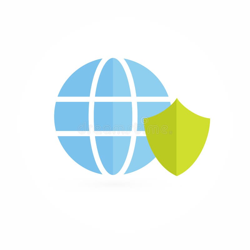 Icon Design Abstract Protection of the Planet Vector Template. Stock ...