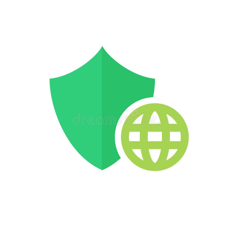 Icon Design Abstract Protection of the Planet Vector Template. Stock ...