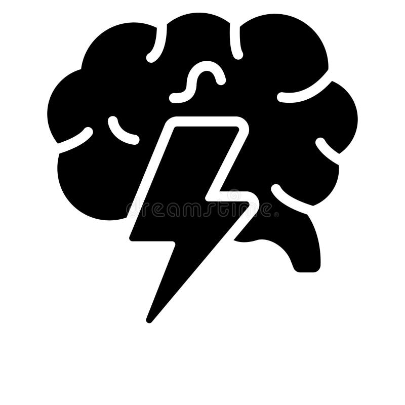 An Icon Design of Brainstorming in Unique Style, Brain Power Stock ...