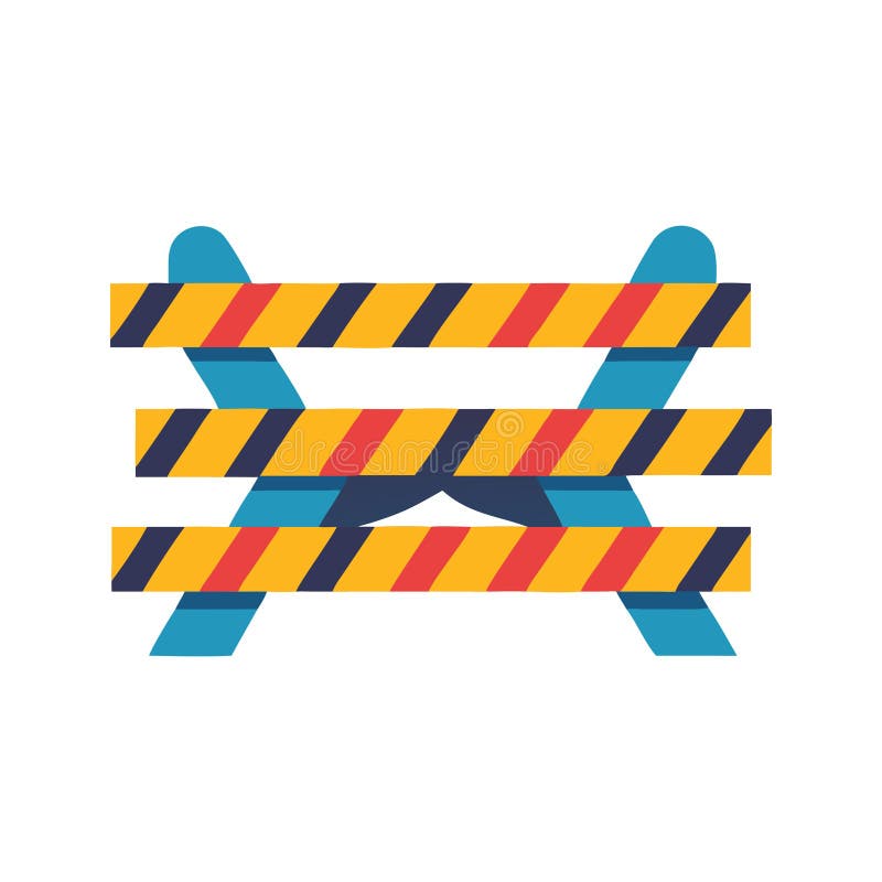 Caution Tape Design Graphic Icon Stock Vector - Illustration of safety ...