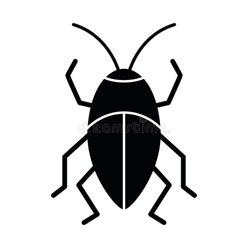 Icon Design of a Cockroach stock illustration. Illustration of insect ...