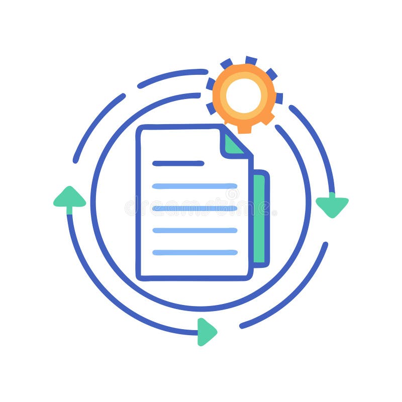 Icon Design for Contract Lifecycle Management Stock Vector ...