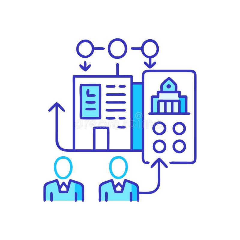 Icon Design for Corporate Restructuring Plans Stock Vector ...