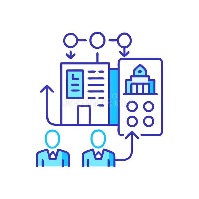 Icon Design for Corporate Restructuring Plans Stock Vector ...