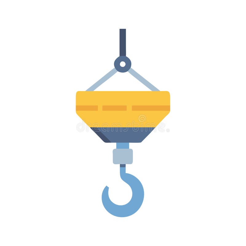 Crane Hook Icon Design for Heavy Lifting Stock Vector - Illustration of ...