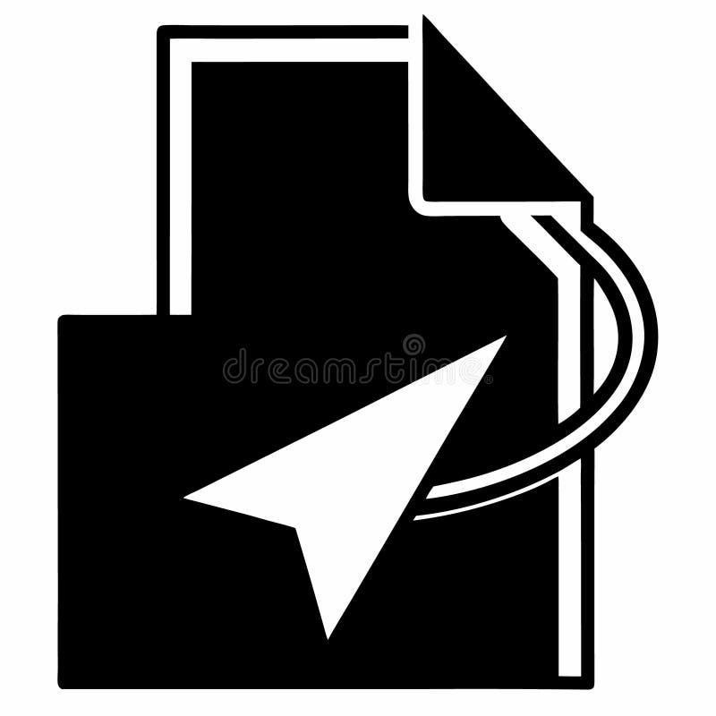 Icon Design, Document Symbol, Paper Sheet, Arrow Pointer, Geometric ...