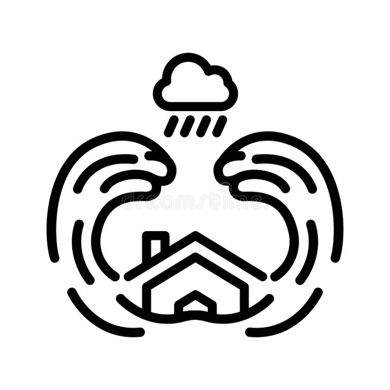 Icon Design or Logo Flood Vector Illustration Isolated Sign Symbol ...