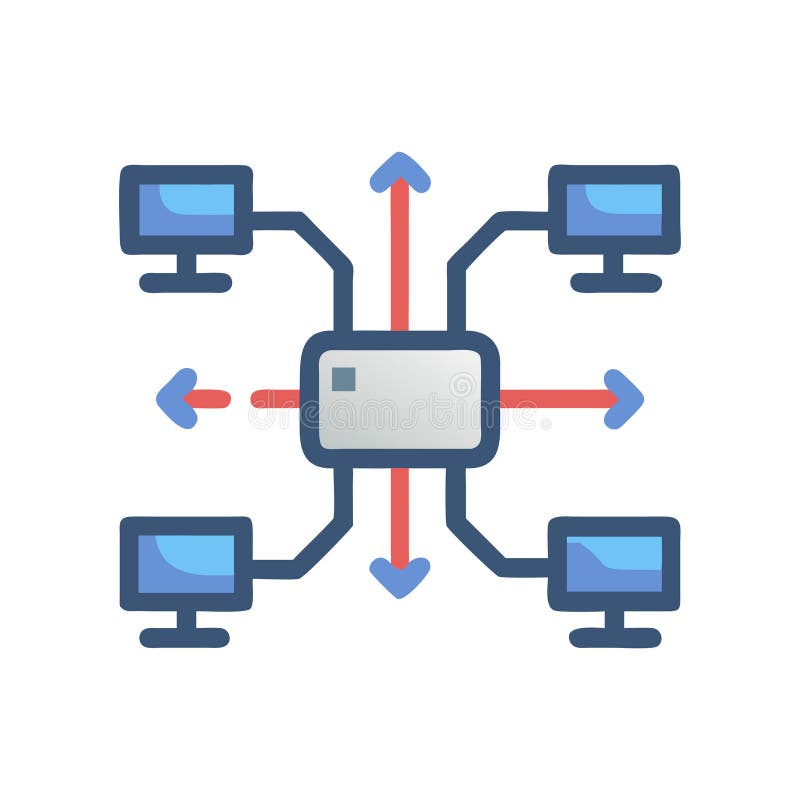 Icon for Open Network Connections Stock Vector - Illustration of user ...