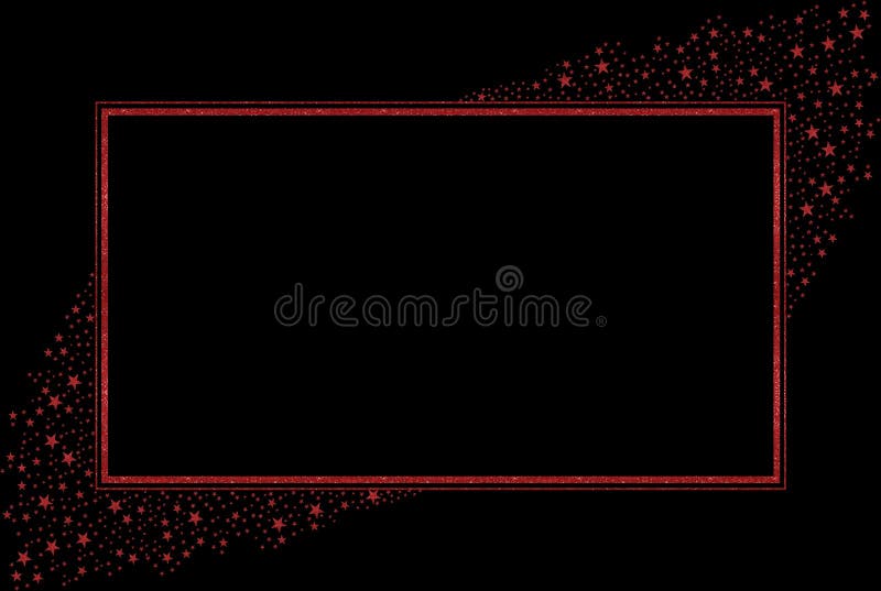 Icon Design Red Square Rectangular Frame with Red Shiny Star 13 Stock ...