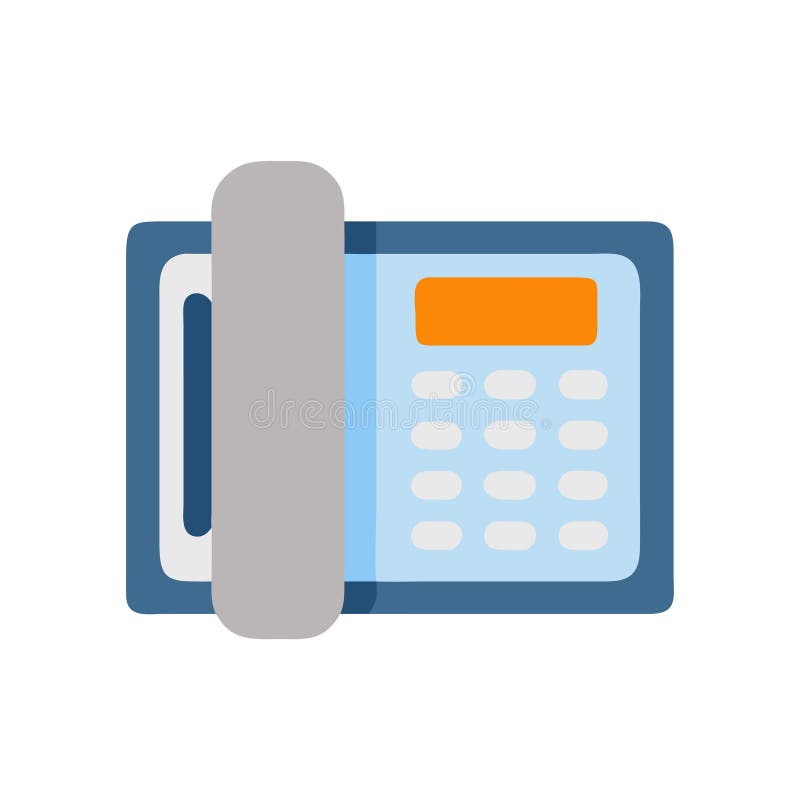 Icon Representing Desktop Phones Stock Vector - Illustration of ...
