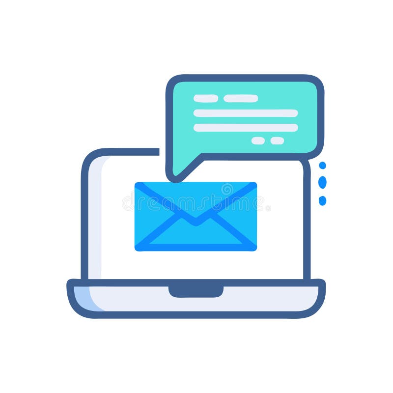 Icon Representing Digital Messages Stock Vector - Illustration of ...