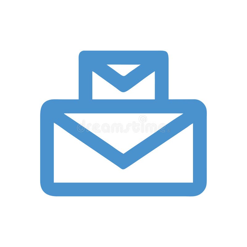 Icon Representing Email Boxes Stock Vector - Illustration of ...