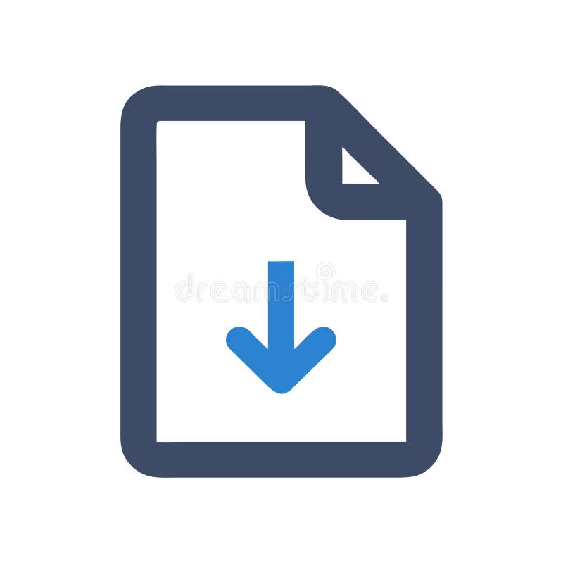 Icon Representing File Downloads Stock Vector - Illustration of design ...