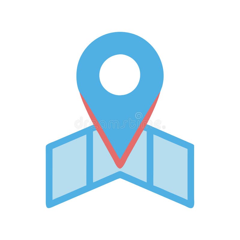 Icon Representing Map Pins stock vector. Illustration of user - 353377699