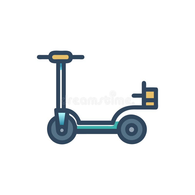 Icon of Electric Scooter for Easy Travel Stock Image - Illustration of ...