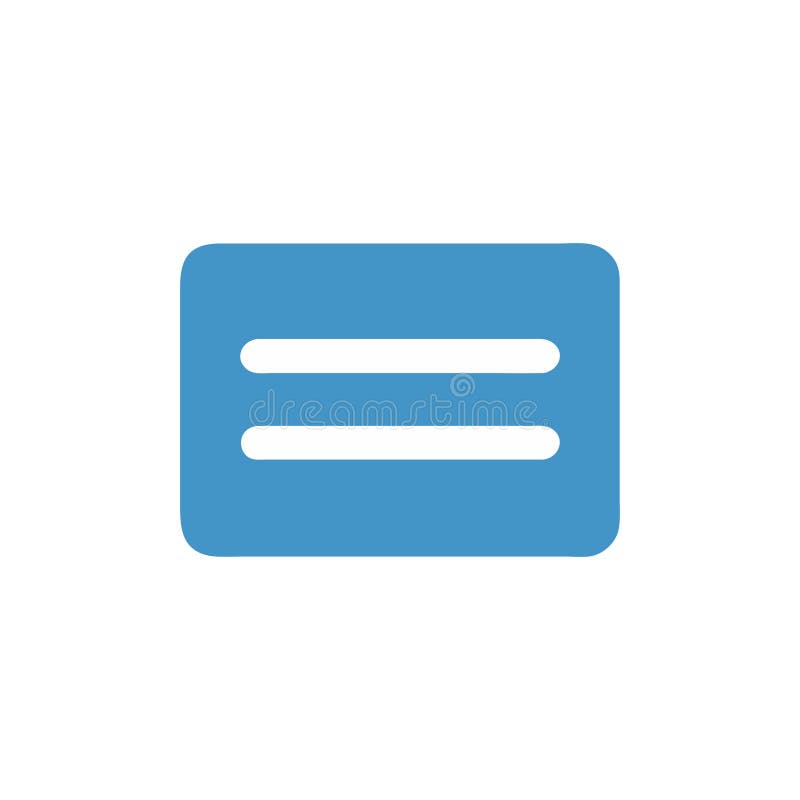 Equal Symbol Icon for Learning Resources Stock Image - Illustration of ...