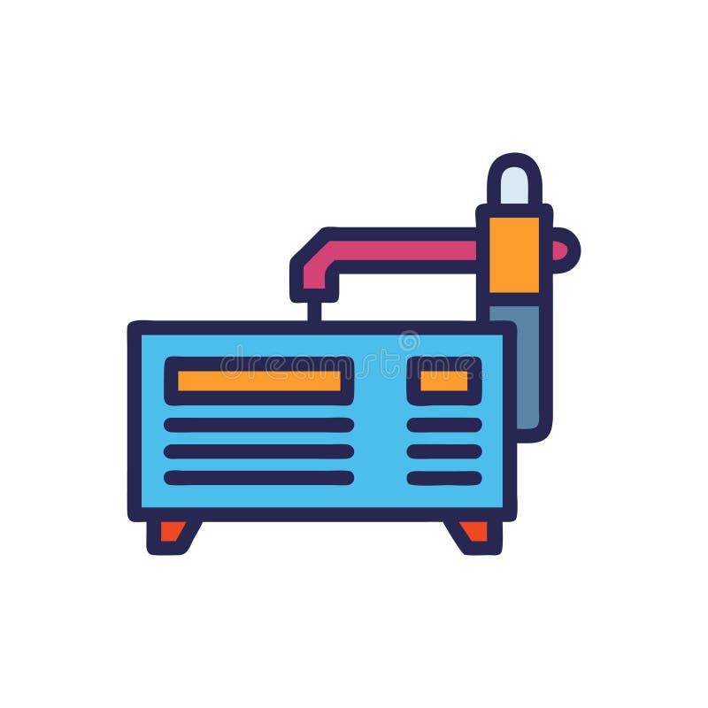 Icon of Plasma Cutter for Precision Cutting Stock Illustration ...