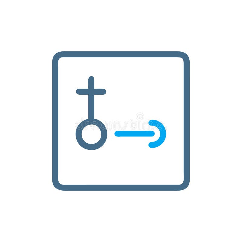 Physics Symbol Icon for Science Education Stock Illustration ...