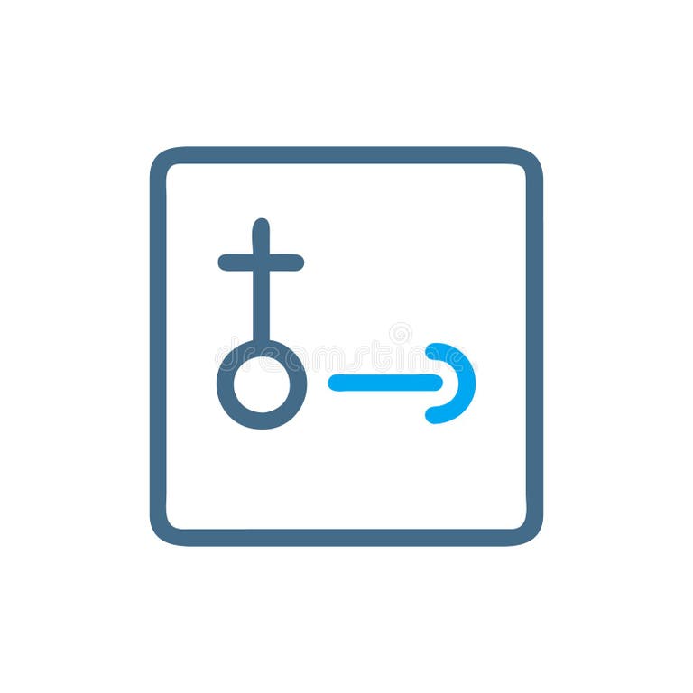 Physics Symbol Icon for Science Education Stock Image - Illustration of ...