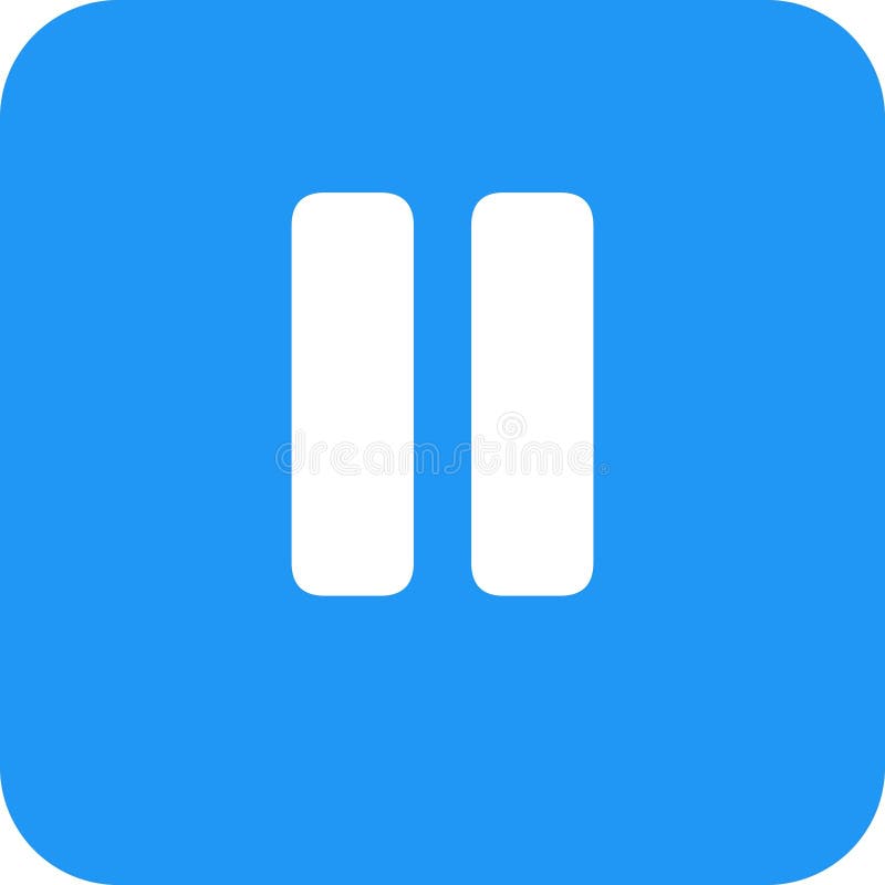 Icon Designed for Symbol of the Pause. Stock Illustration ...