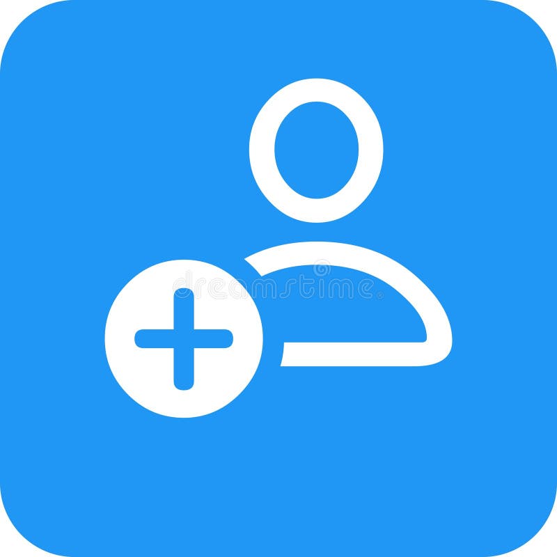 Icon Designed for Symbol of Person Plus. Stock Illustration ...