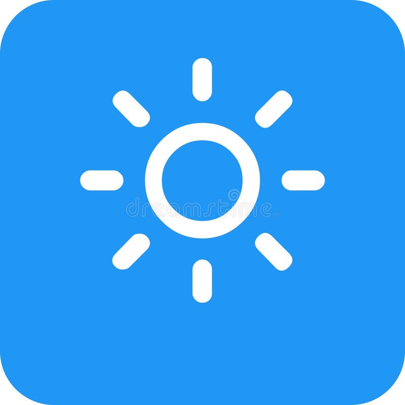 Vector Illustrations Icon Designed for Symbol Represents Brightness ...
