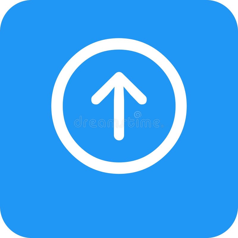 Straight Forward Direction Arrow Icon. Stock Illustration ...