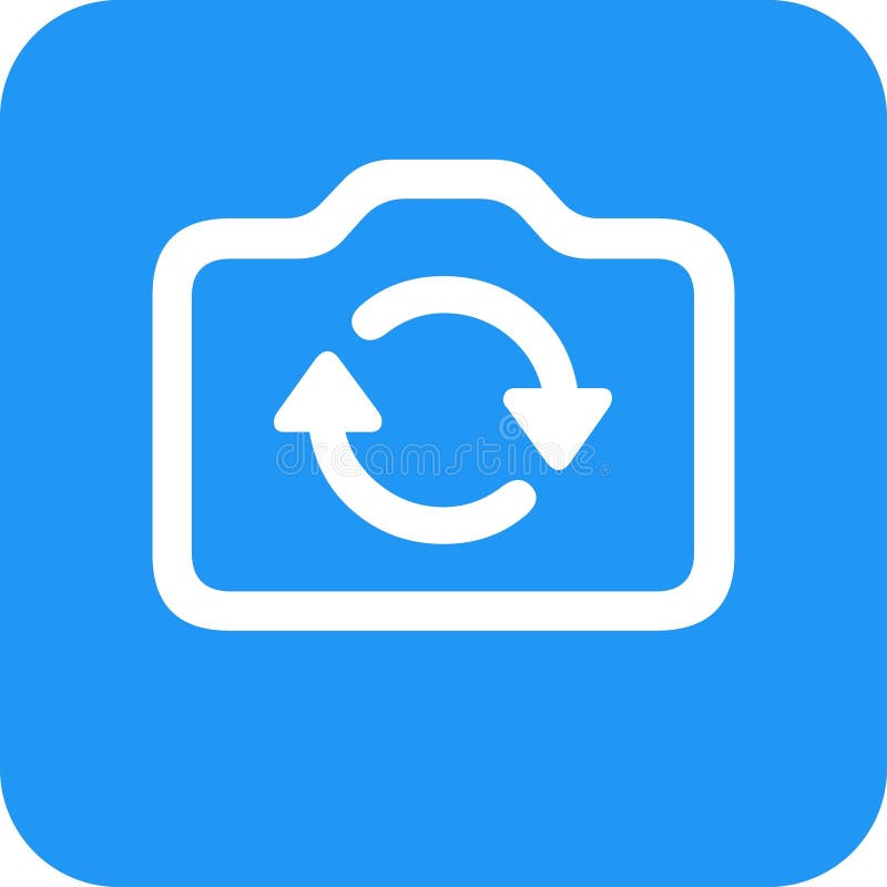 Icon Designed for Symbol on Switch on Camera. Stock Illustration ...