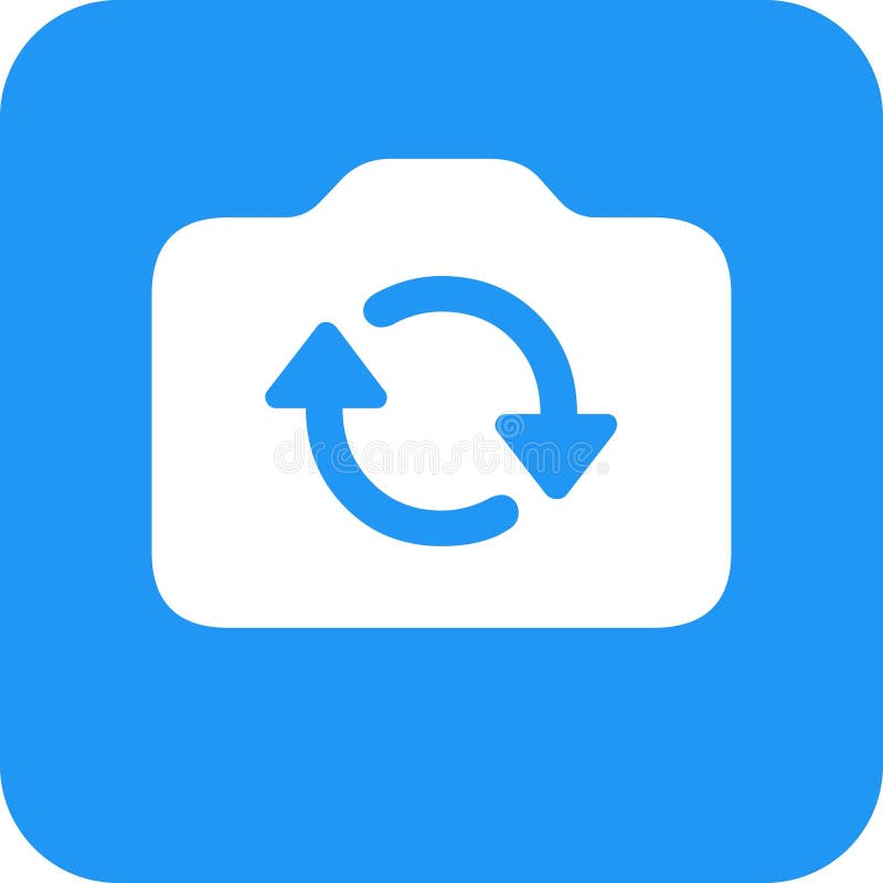 Icon Designed for Symbol on Switch on Camera. Stock Illustration ...