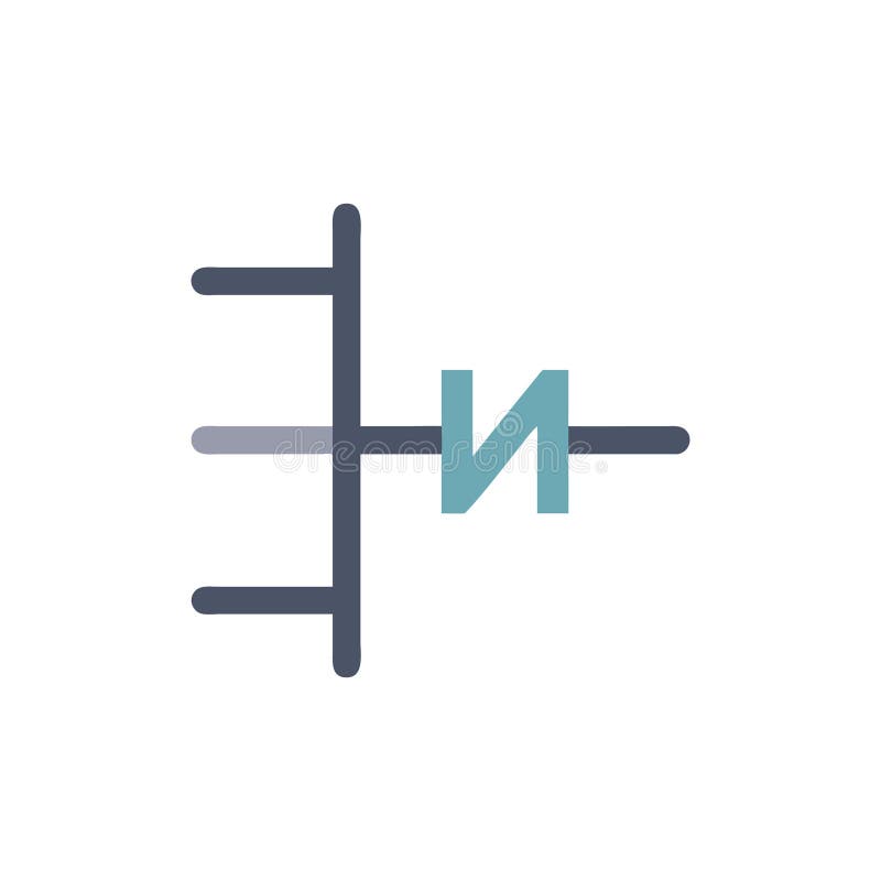 Icon of Voltage Divider for Signal Processing Stock Photo ...