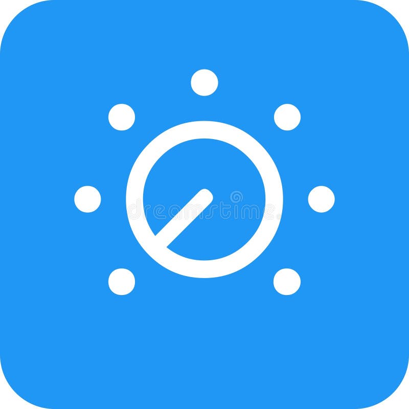 Icon Designed Which Represents Dial. Stock Illustration - Illustration ...