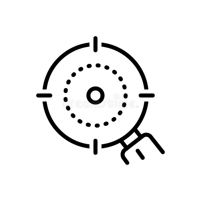 Black Line Icon for Detect, Explore and Find Stock Vector ... Black Line Icon for Detect, Explore and Find Stock Vector ...